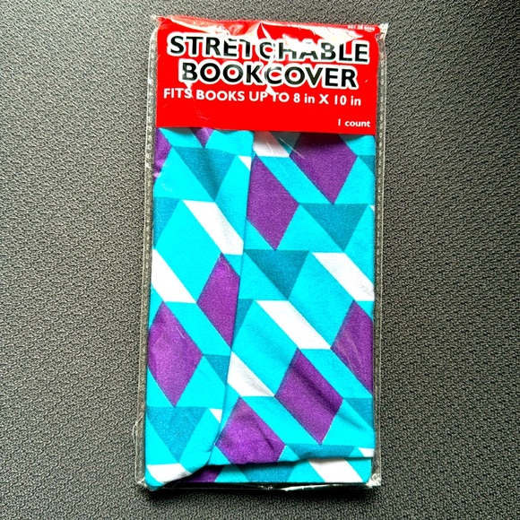 Other | Stretchable Book Cover Size Fits Books Upto 8 X 1 In Blue ...